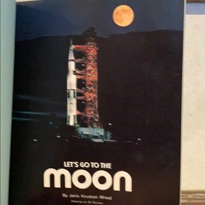 Other | Vintage Lets Go To The Moon Childrens Book | Poshmark